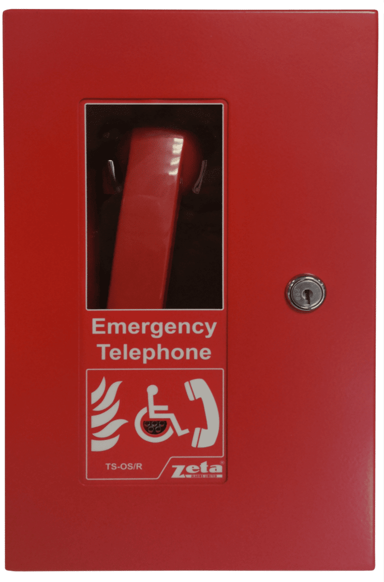 Type A Telephone Outstation - Red Handset - Zeta Alarms